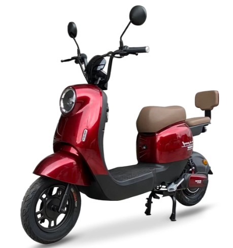 Moto Eléctrica Modelo DUM con Diseño Retro y Batería Extraíble Lifepo4 ...