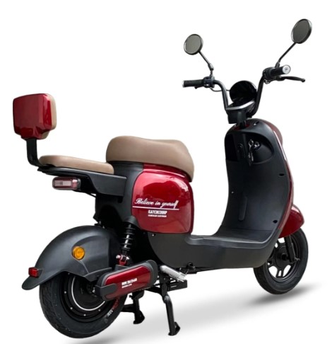 Moto Eléctrica Modelo DUM con Diseño Retro y Batería Extraíble Lifepo4 ...